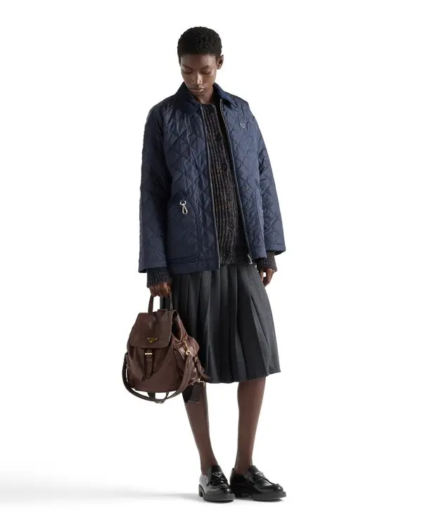 Prada Re-nylon Blouson Jacket - Blue