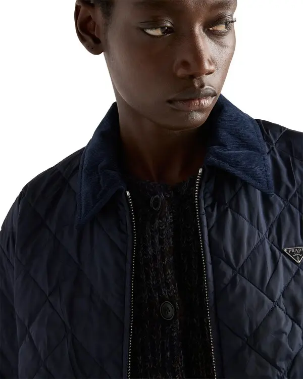 Prada Re-nylon Blouson Jacket - Blue
