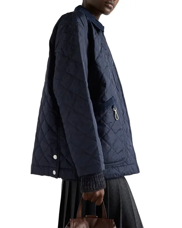 Prada Re-nylon Blouson Jacket - Blue