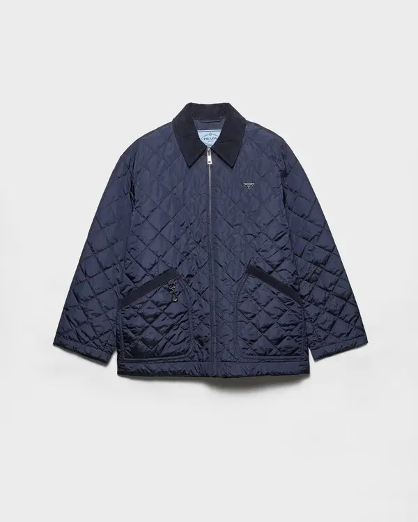 Prada Re-nylon Blouson Jacket - Royal Blue