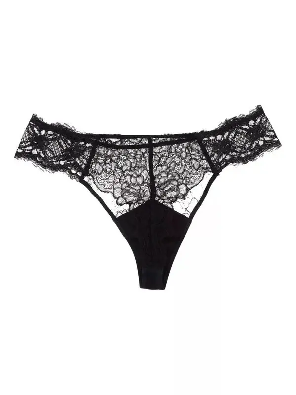 Lise Charmel Sublime Lace Thong - Black