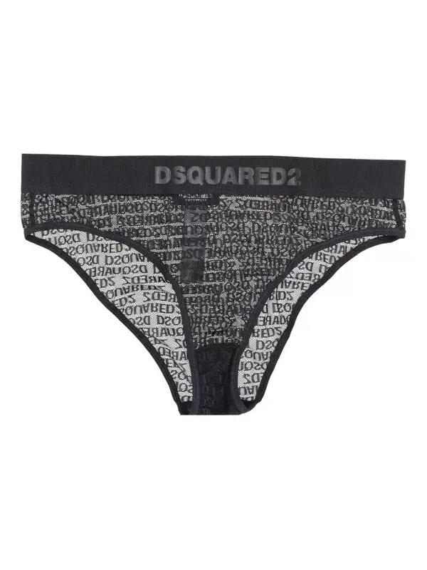 Dsquared2 Logo-waistband Brief - Black