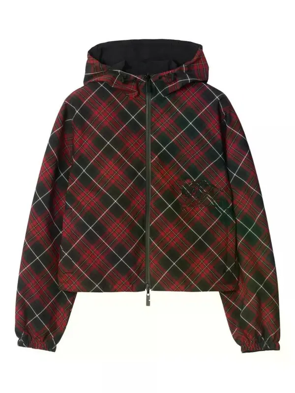 Burberry Check-pattern Hooded Jacket