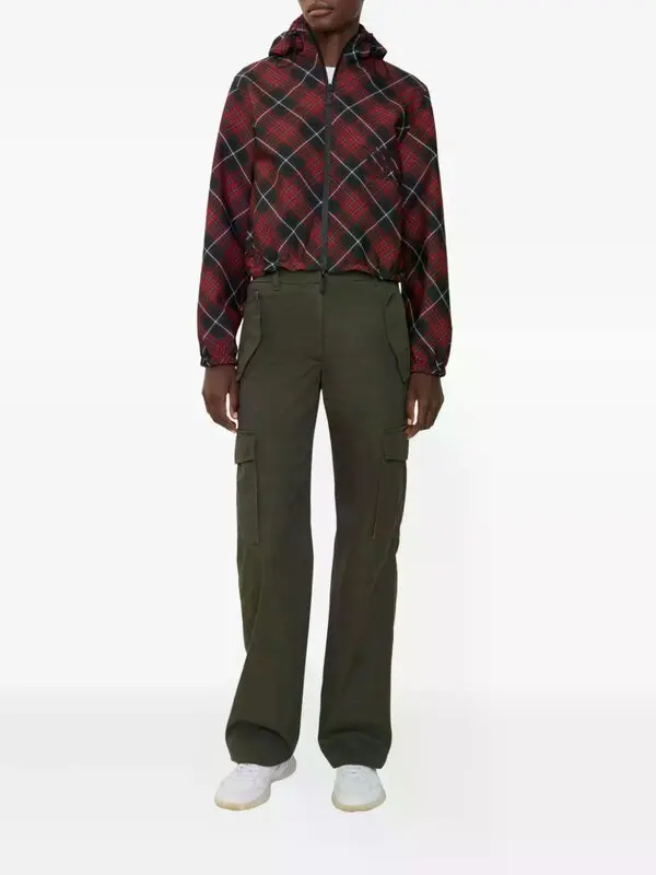 Burberry Check-pattern Hooded Jacket
