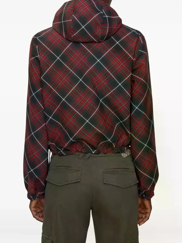Burberry Check-pattern Hooded Jacket