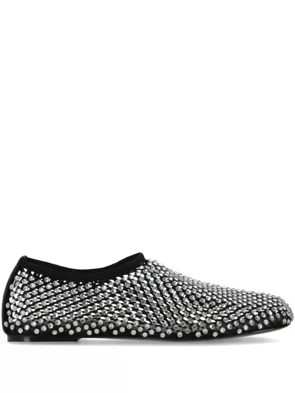STRATEGIA SHOES Bijoux Embellished Ballet Flats - Black
