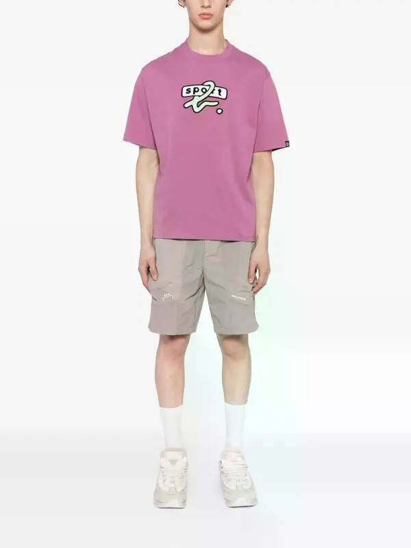 AGNES B. Logo-embroidered T-shirt