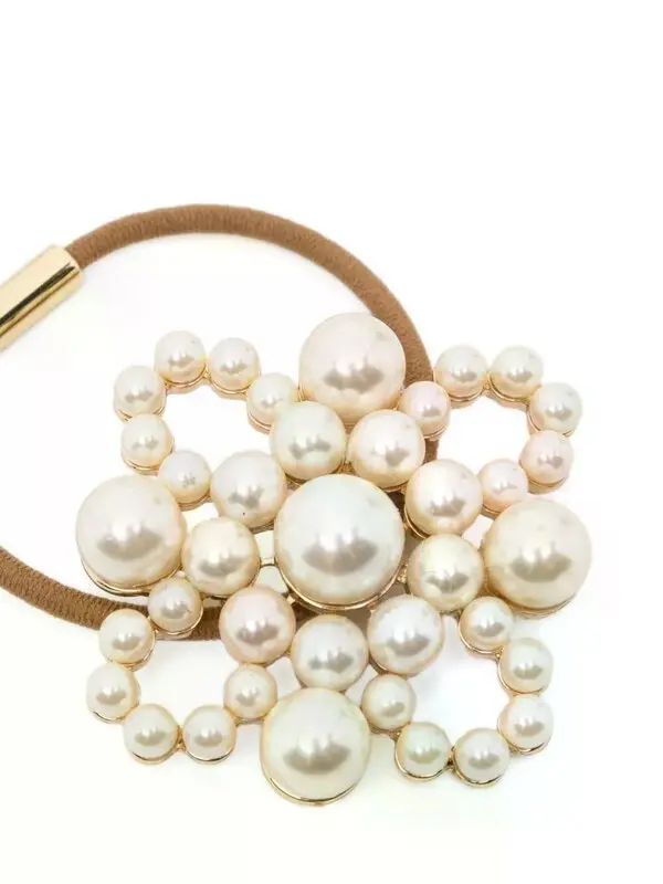 JENNIFER BEHR Faux-pearl Embellished Hair Tie