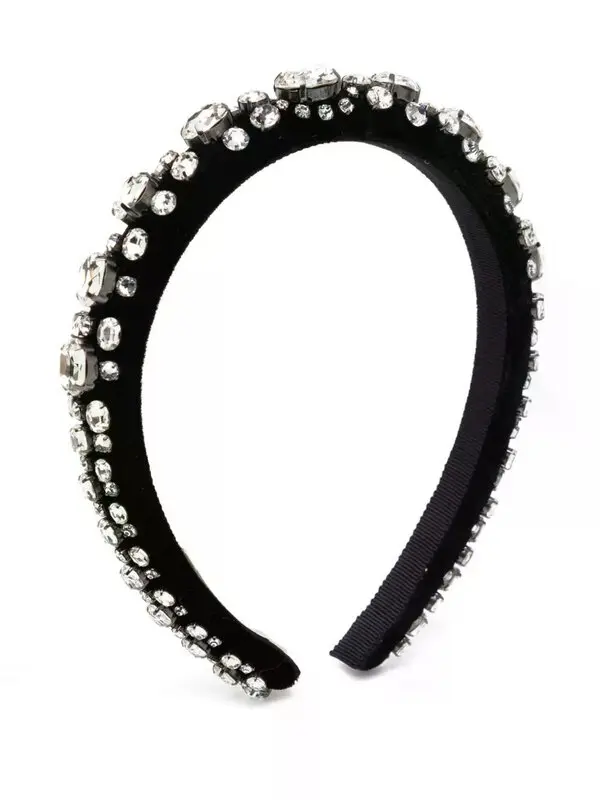 JENNIFER BEHR Crystal-embellished Headband - Black