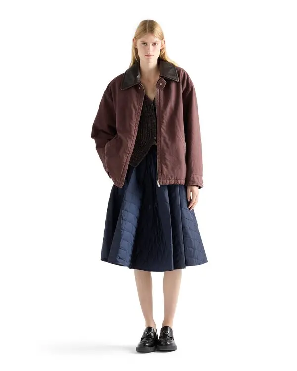 Prada Re-nylon Flared Skirt - Blue