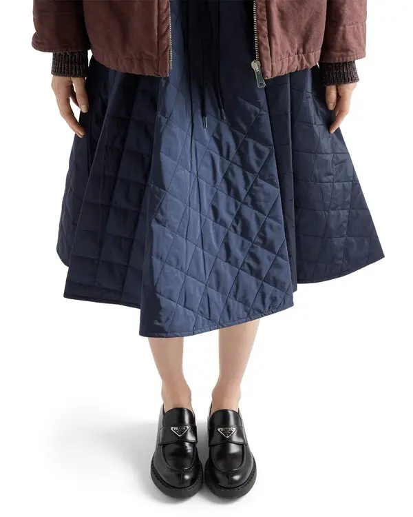 Prada Re-nylon Flared Skirt - Blue