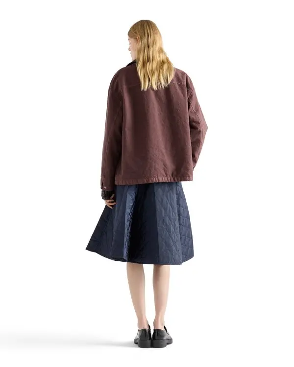 Prada Re-nylon Flared Skirt - Blue