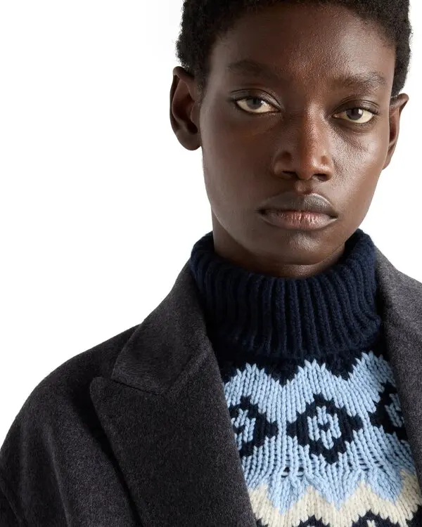 Prada Wool And Cashmere Sweater - Blue