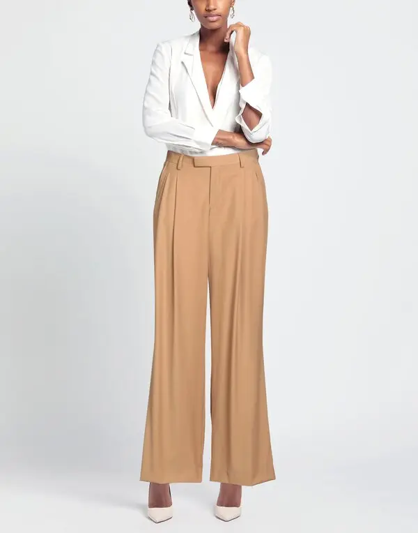 JACOB LEE Wide-leg Wool Trousers