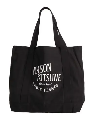 Maison Kitsuné Cotton Canvas Shopper - Black