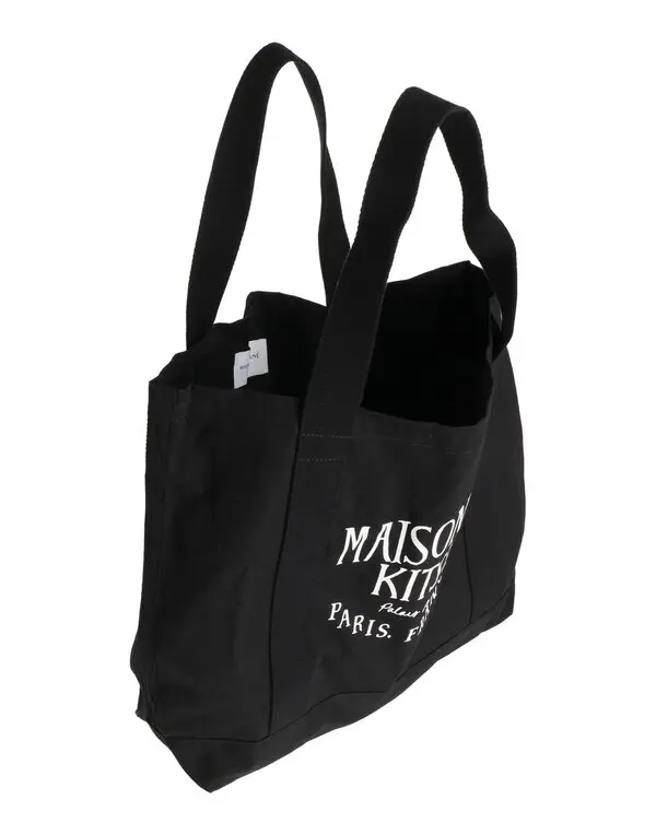 Maison Kitsuné Cotton Canvas Shopper - Black