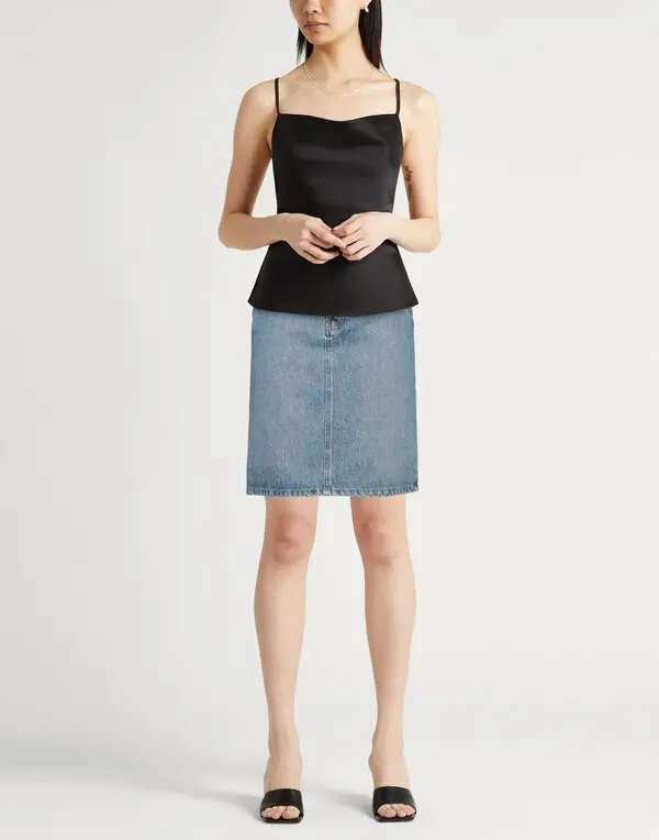 Coperni Flared Denim Skirt