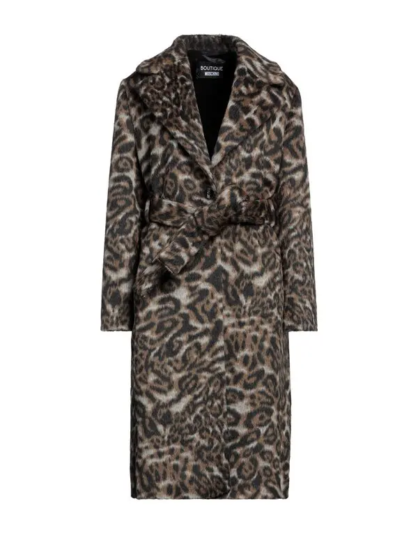 Moschino Velour Leopard Print Coat
