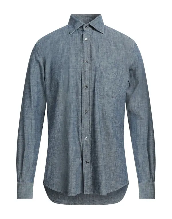 GLANSHIRT Denim Shirt Size Cotton