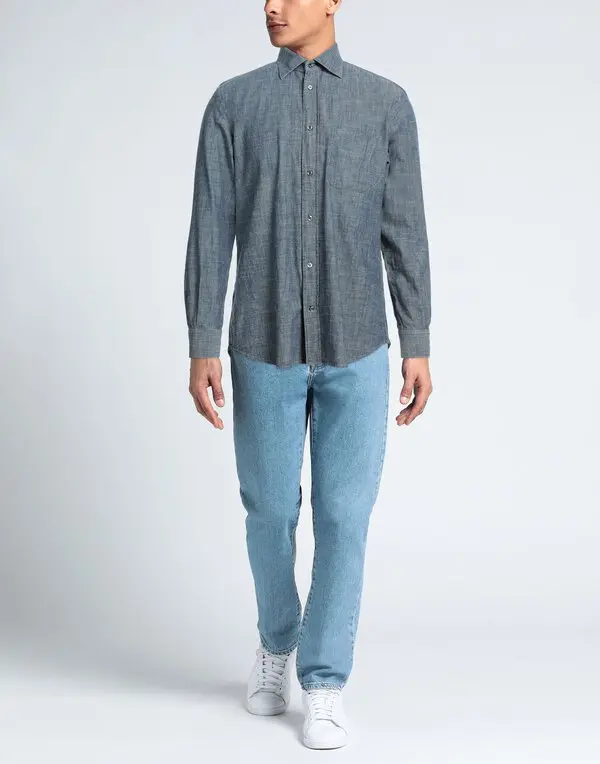GLANSHIRT Denim Shirt Size Cotton