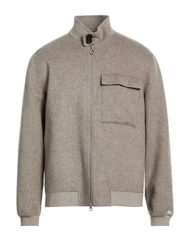 PALTO' Brushed-felt Harrington Jacket - Grey