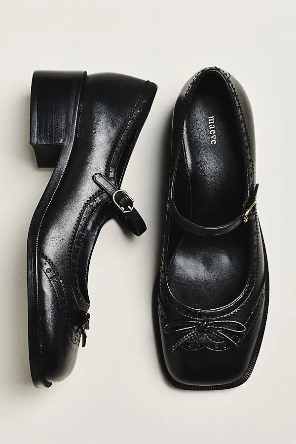 Maeve Bow Brogue Mary Jane Heels