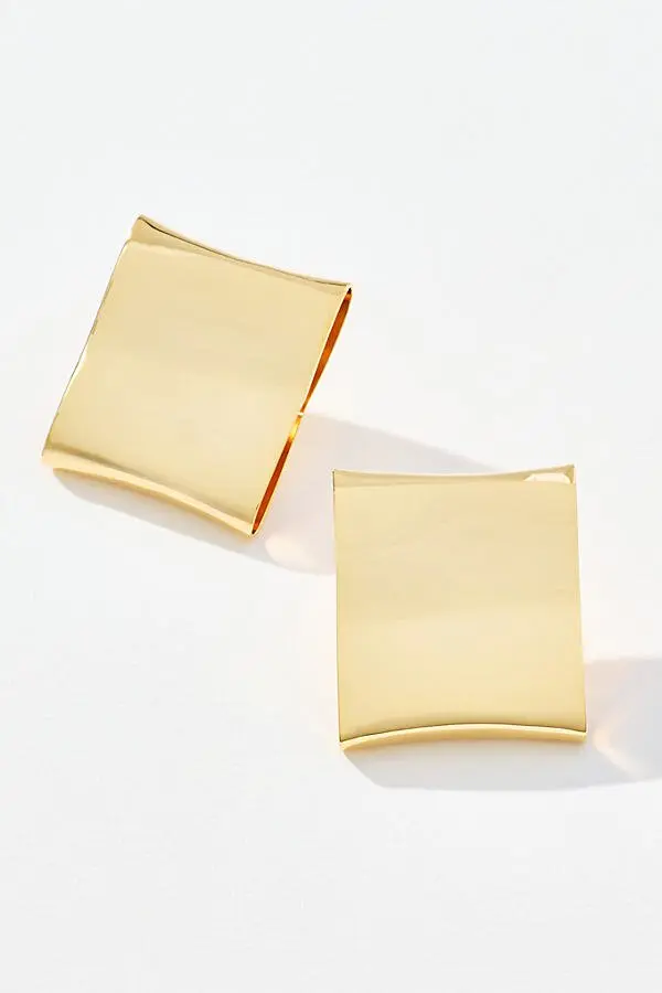 Éliou Colbi Square Post Earrings - Gold