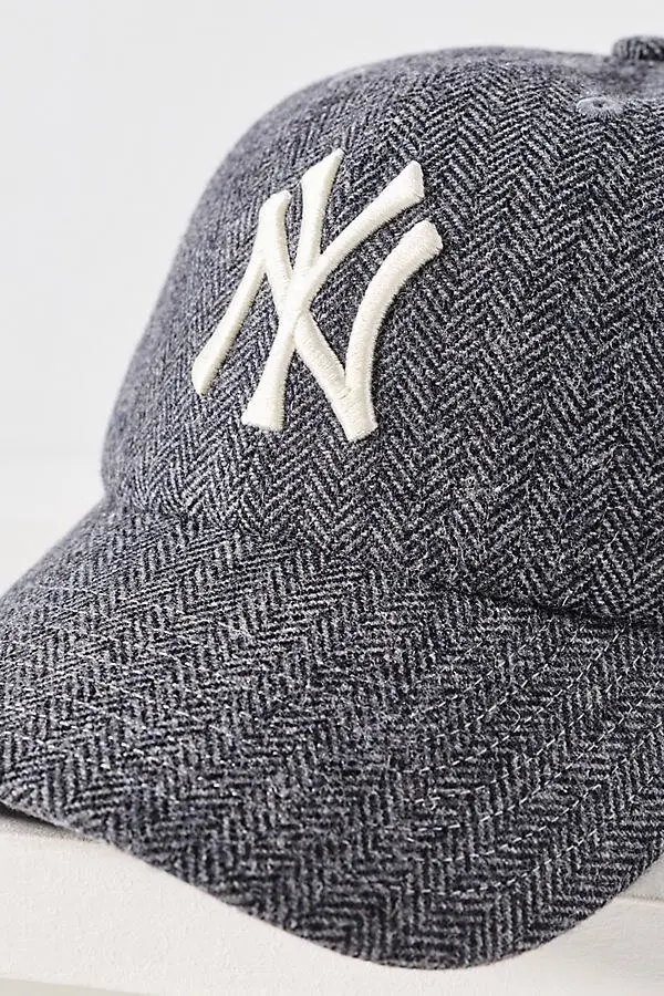 '47 Herringbone Baseball Cap - Yankees Charcoal
