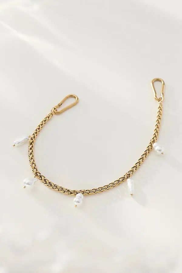 PETIT MOMENTS Alumiera Pearl Bag Chain - Gold
