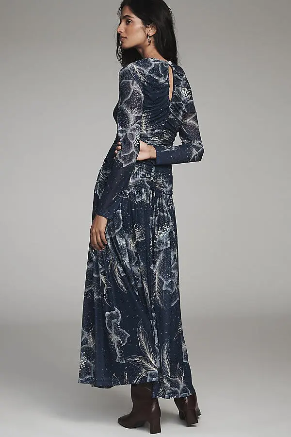knee length dresses for ladies Farm Rio Berry Garden Maxi Dress main image 0