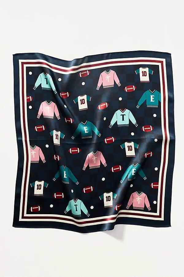 ELEGANCIA TROPICAL Football Silk Scarf