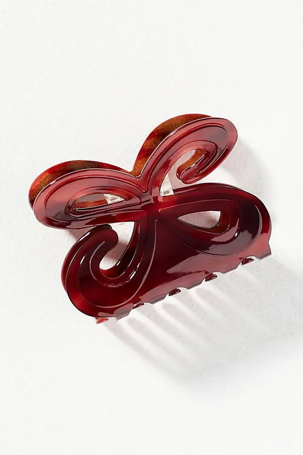 Maeve Logo Hair Claw Clip - Red