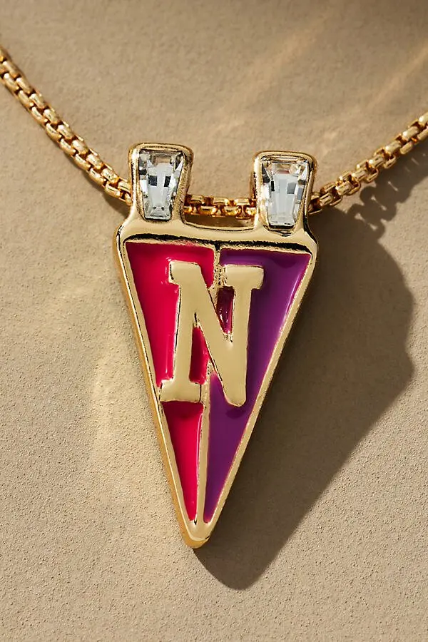 Anthropologie Monogram Charm Necklace - N