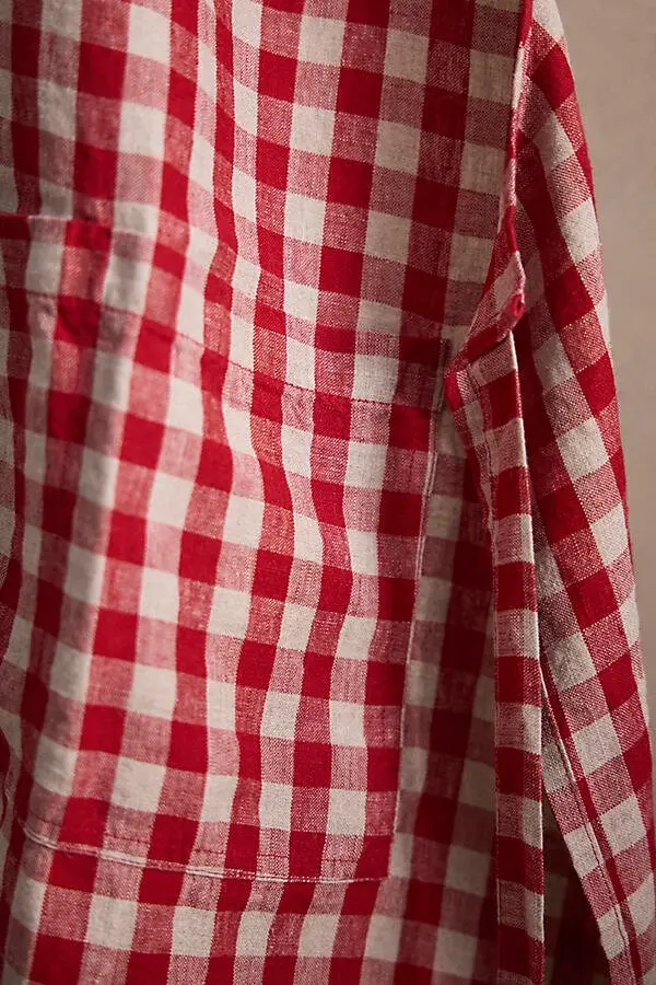 TERRAIN Gingham Linen Apron