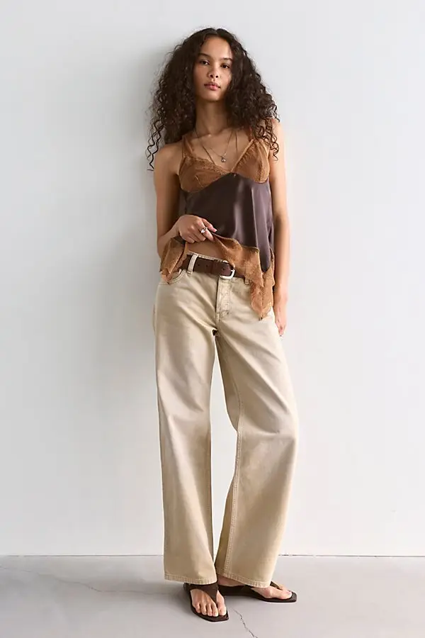 EB DENIM Low-rise Baggy Jeans - Sunset