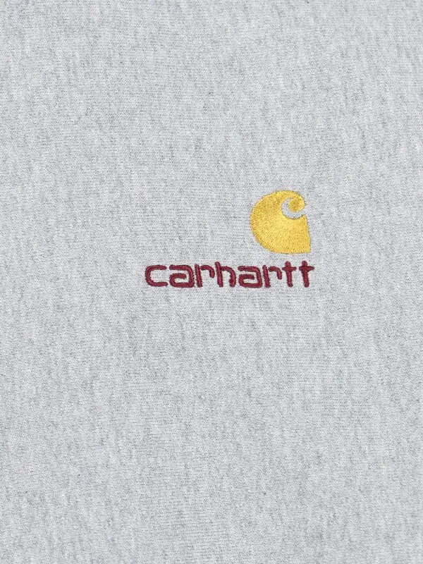 Carhartt Work In Progress American Script Crew Neck Sweatshirt - Gray