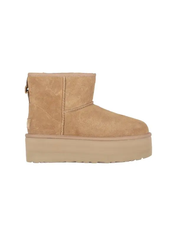 UGG Plateau Classic Mini Boots - Beige