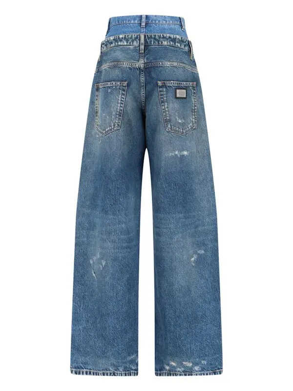 Dolce & Gabbana Layered Jeans