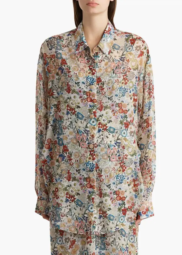 Khaite Goya Shirt - Cream Multi