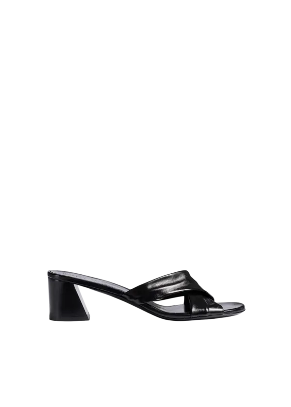 Khaite Liria Leather Sandals - Black