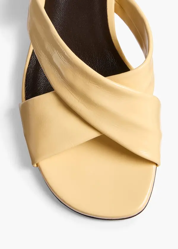 Khaite Liria Leather Sandals - Butter