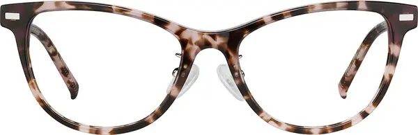 Zenni Cat-eye Full Rim Frame With Snap-on Sunlens - Pink Tortoiseshell