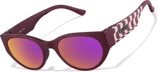 Zenni Sporty Oval Full Rim Frame - Red Speckle