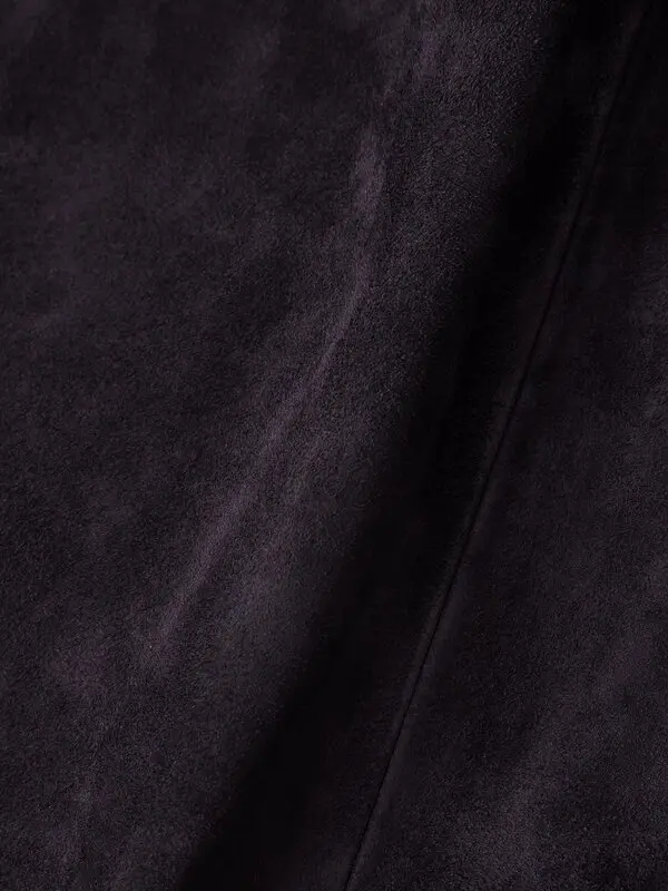 Altuzarra Varda Paneled Suede Midi Skirt - Blue