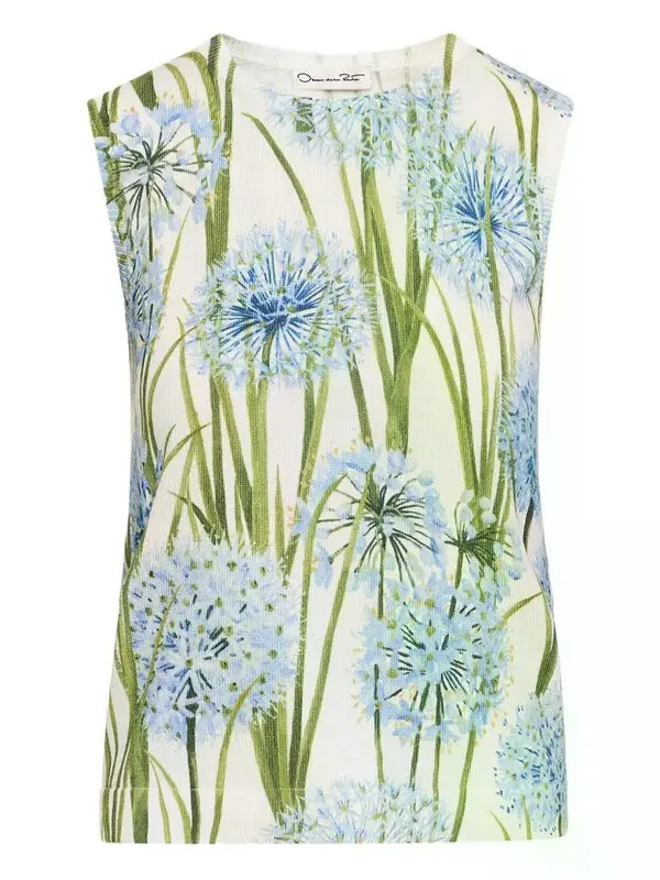 Oscar De La Renta Sleeveless Top - White