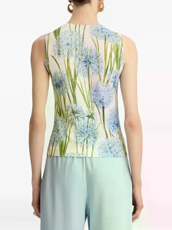 Oscar De La Renta Sleeveless Top - White