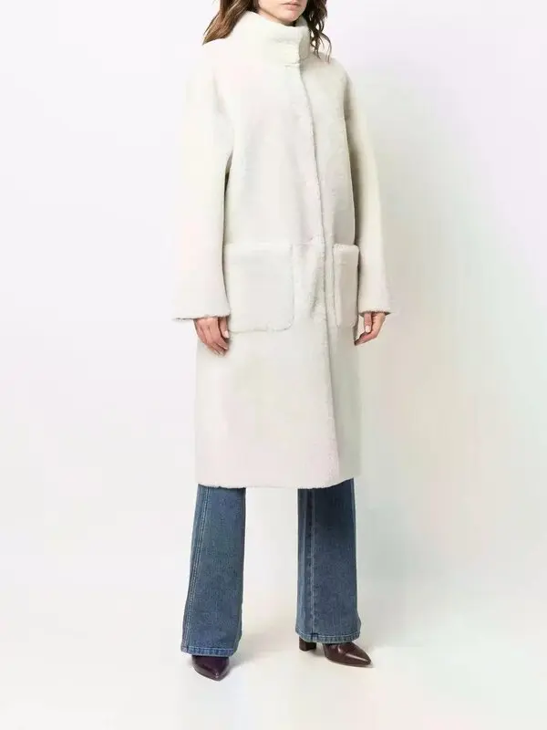 LISKA Reversible Shearling Coat - Neutrals