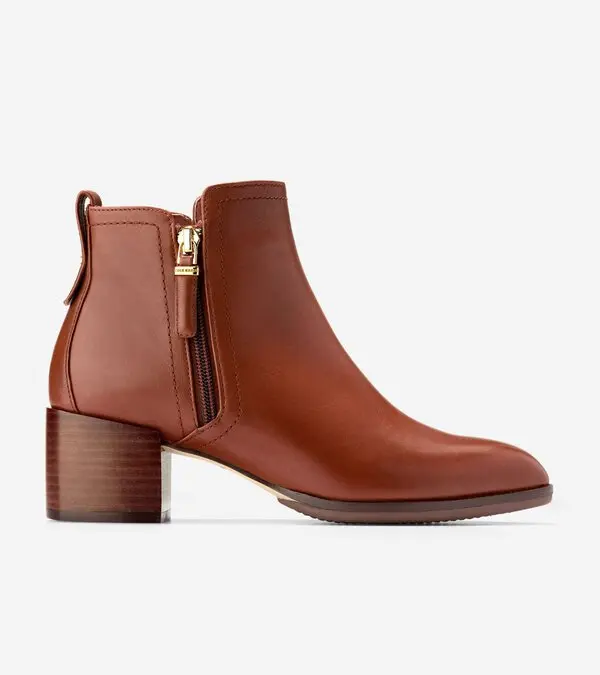 Cole Haan Haisley Ankle Boots - Cuoio