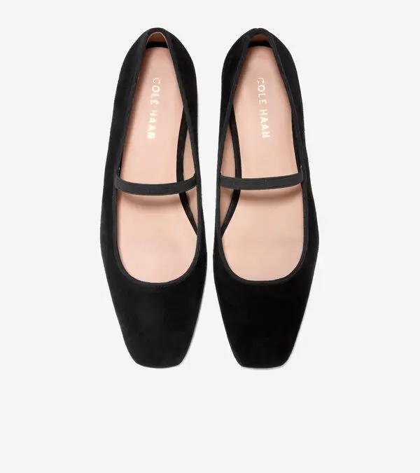 Cole Haan Bridget Mary Jane Ballet Flats - Black