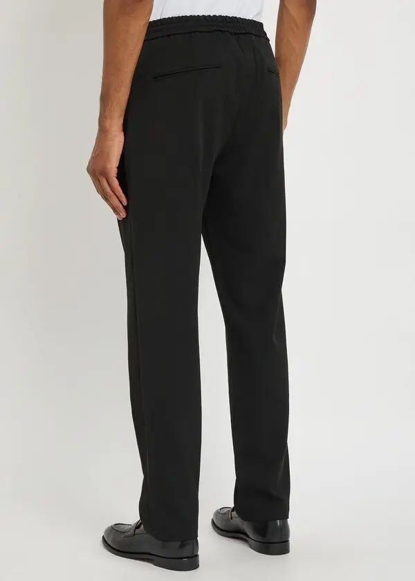 LES DEUX Como Slim Straight-leg Woven Trousers - Black
